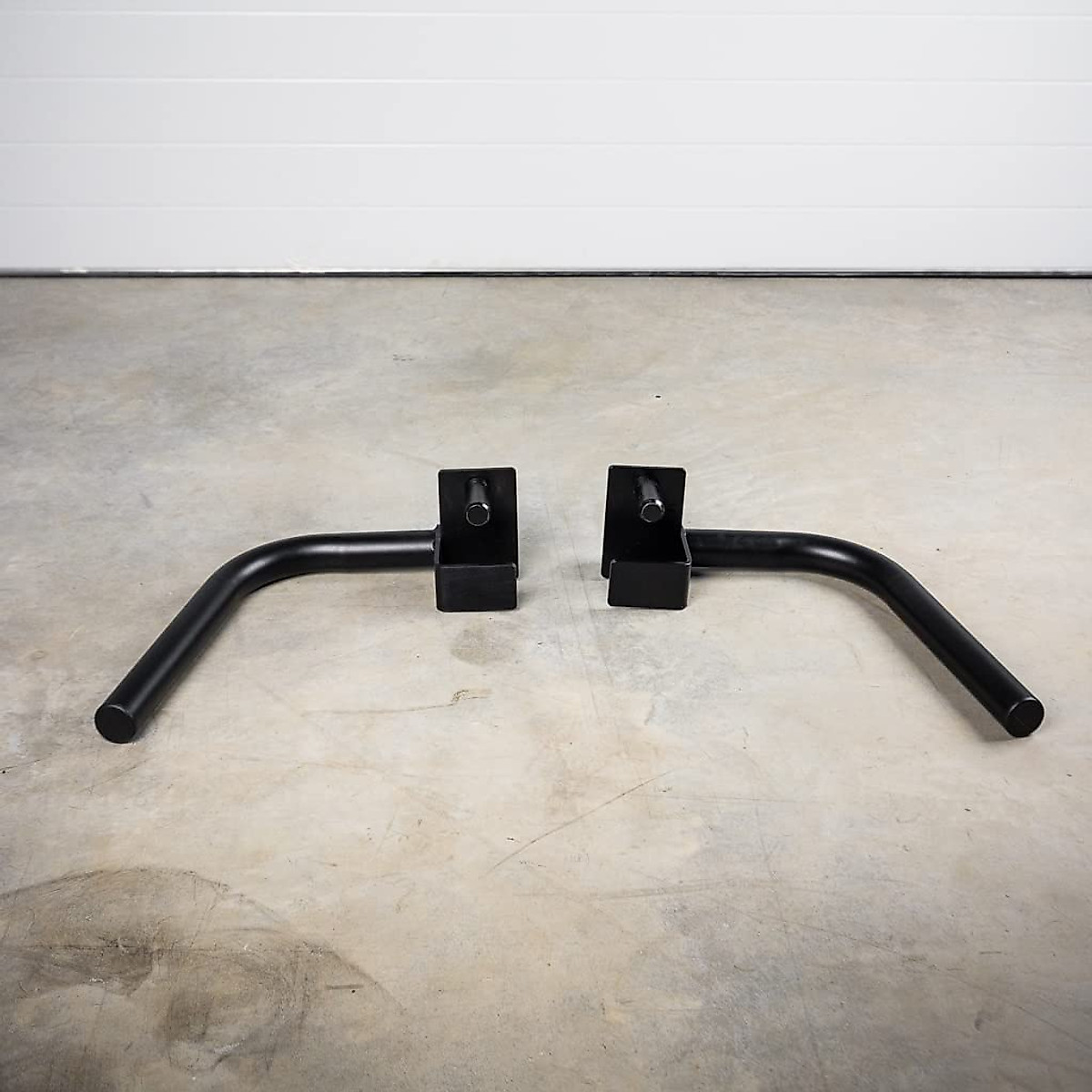 GRIND Fitness Chaos4000 Half Rack Dip Station Handles for Squat Racks Angled Dip Bar Attachments Tube Power Cage Black J-Cup Adjustable Strength Training