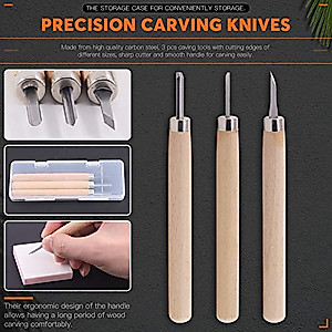 Rustark 42Pcs Rubber Stamp Making Kit, Printing Starter Tool Kit with Carving Knives,Rubber Carving Blocks,Ink Brayer Roller,Tracing Paper and More for Printmaking, Sculpting, Stamping