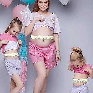 gisgfim 150ft Baby Shower Games Belly Measuring Tape for Baby Shower Gender Reveal Tummy Measure Baby Bump Tape Supplies Measure Tape Game Party Favors for How Big Is Mommys Belly Game(Eucalyptus)