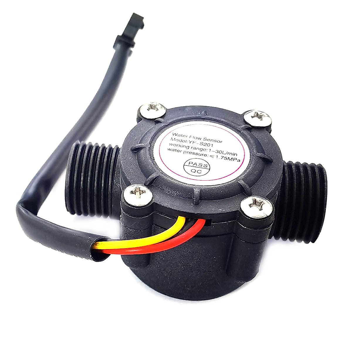 Kiro&Seeu 1/2" Water Flow Hall Sensor Control Switch Fluid Flow Meter Flowmeter Counter 1-30L/min