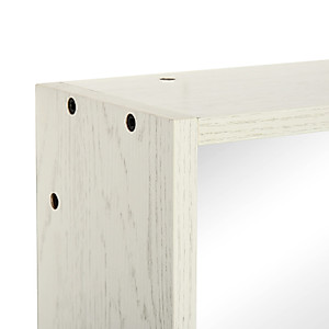 kleankin 31.5" x 25.5" Bathroom Medicine Cabinet with Mirror, Storage Shelf, Over Toilet Bathroom Cabinet Wall Mounted for Living Room and Laundry Room, White