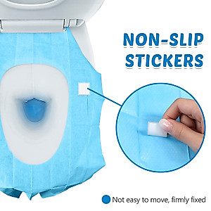 200 Pack Toilet Seat Covers Disposable Extra Large Individually Wrapped Toilet Seat Cover for Adults and Kids Potty Training Waterproof Travel Toilet Seats Mats for Kids Adults Public Bathroom