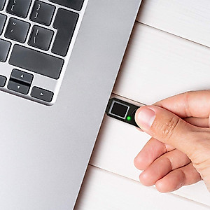 Thetis FIDO2 Security Key Fingerprint USB A, Two Factor Authenticator, Multi-Layered Protection HOTP / U2F Compatible Windows, MacOS, Gmail, Linux for Office Business - Black