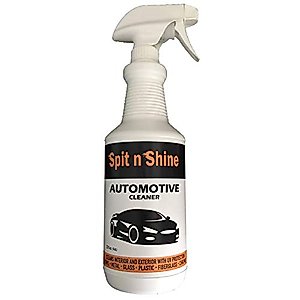 Spit n Shine Automotive Car Cleaner 32 oz. Cleans Tires, Vinyl, Chrome, Engines, Plastic, Glass with UV Protectant - Car Cleaner with Carnauba Wax- Cleans Interior and Exterior