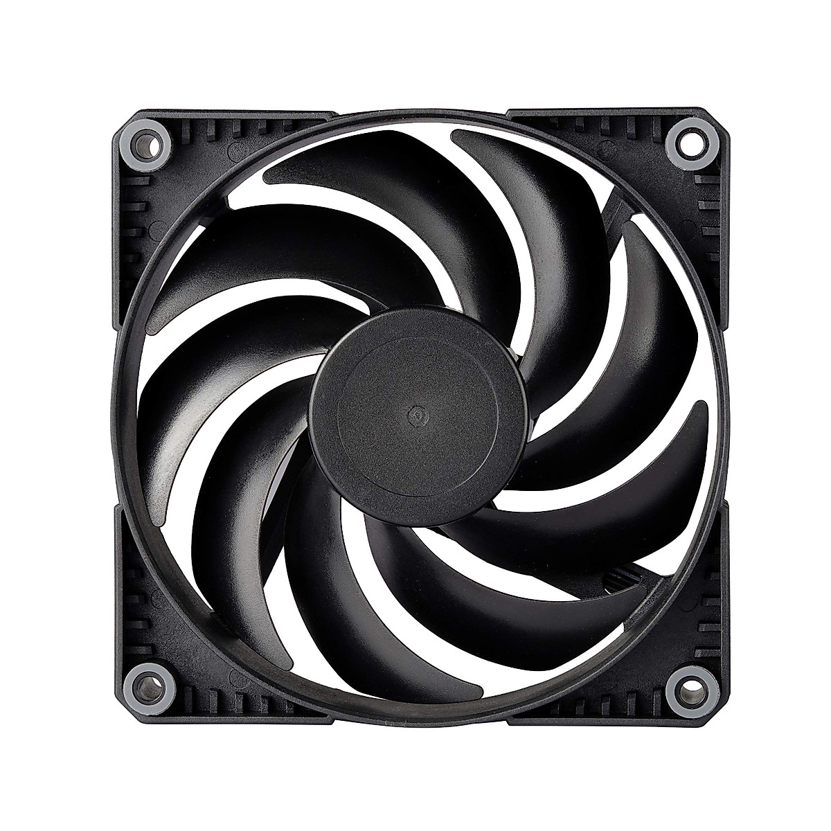 Phanteks (PH-F120SK_BBK_PWM) SK120 PWM Fan, 120mm Fan, high Airflow Nine-Blade Design, Rubber dampening washers - Black