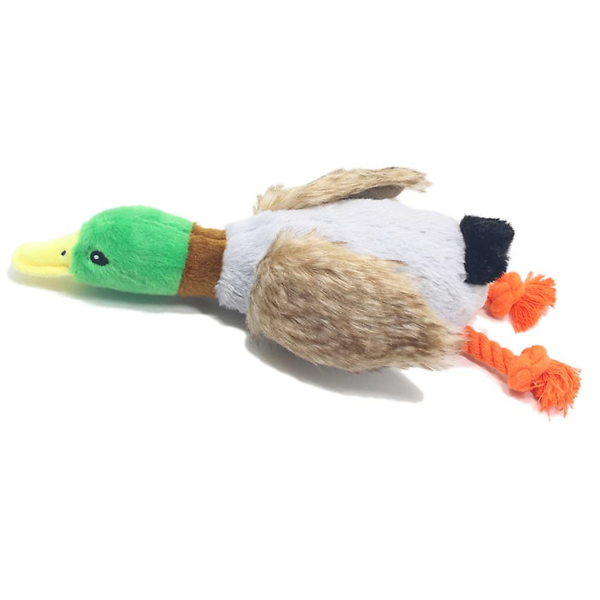 Dog Toys for Aggressive Chewers, Pet Mallard Duck Dog Toy, Squeaky Plush Puppy Dog Toy for Small Dogs (Rope)