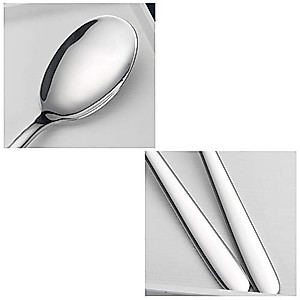 Yarebest 4-piece Large Buffet Serving Spoon Stainless Steel, 9.44 Inch