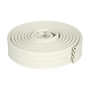 Duck Brand Heavy-Duty Self Adhesive Weatherstrip Seal for Large Gap, White, 3/8-Inch x 1/4-Inch x 17-Feet, 2 Seals, 282434