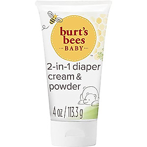 Burt's Bees Baby Daily Cream to Powder, Talc-Free Diaper Rash Cream - 4 Ounces Tube