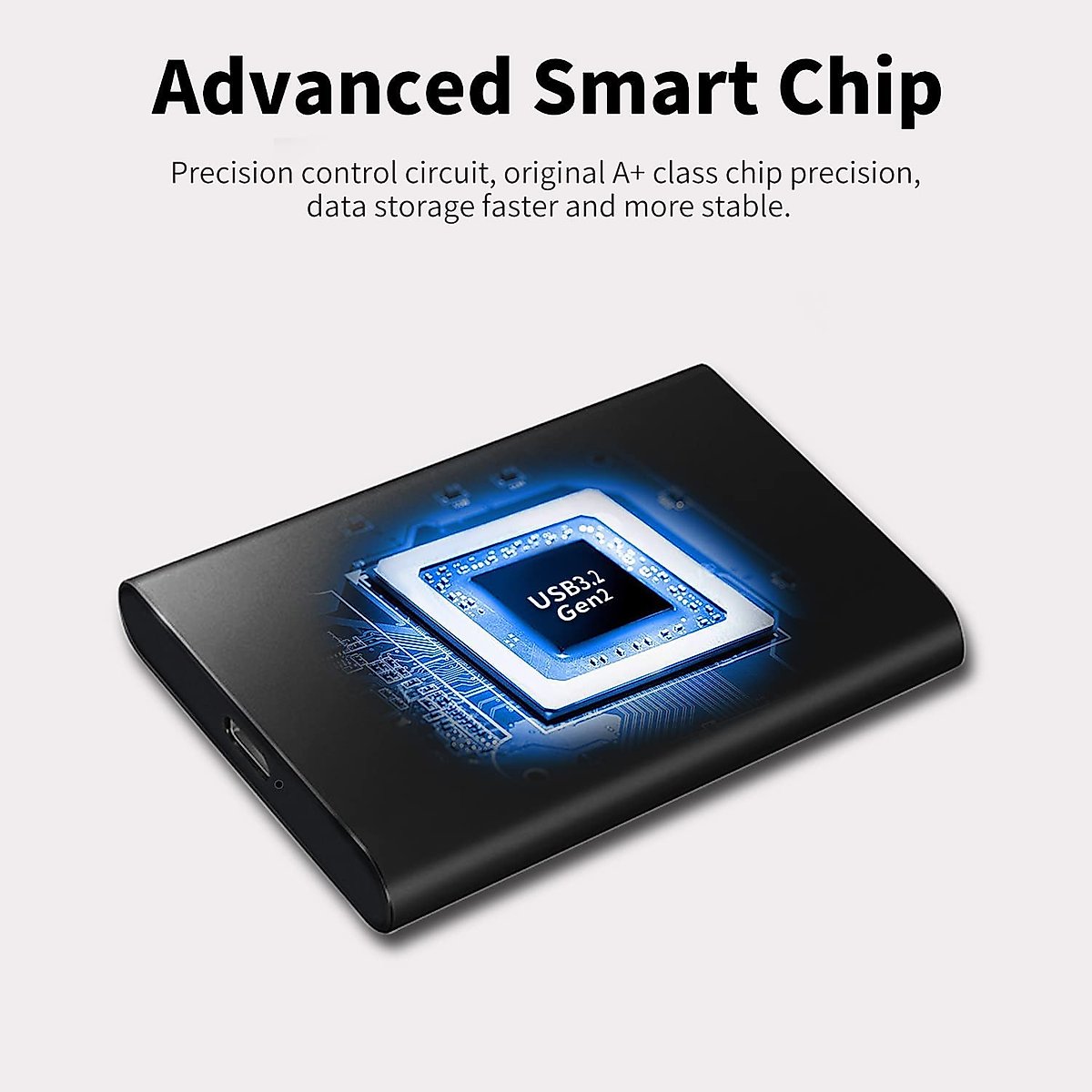 2TB External Hard Drive SSD，Portable External Solid State Drive 2TB-Reading Speeds up to 500Mb/s，USB 3.1 Type C SSD Compatible with Desktops,Laptops,PC, XS Windows