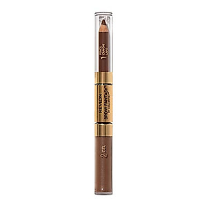 Revlon Eyebrow Gel & Pencil, ColorStay Brow Fantasy 2-in-1 Eye Makeup, Longwearing with Precision Tip, 105 Brunette, 0.04 Oz