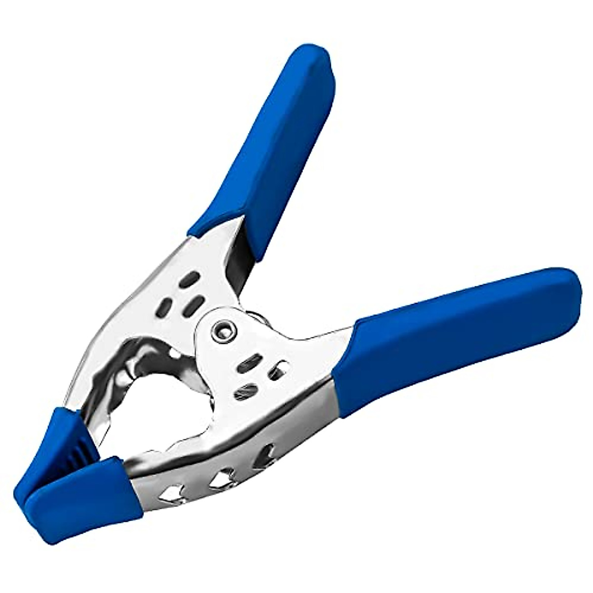 Lot of 12-6" inch Spring Clamp Large Super Heavy Duty Spring Metal Blue - 2.5 inch Jaw opening