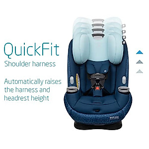 Maxi-Cosi Pria Max All-in-One Convertible Car Seat, Rear Facing Car Seat (4-40 lbs), Forward Facing Car Seat (22-65 lbs), High Back Booster Seat (40-100 lbs), Pure COSI, Tetra Blue