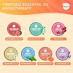 Shower Steamers Aromatherapy 21-Pack Shower Bombs Gifts for Mom Wife, Organic Eucalyptus Rose Lavender Mint Wrapefruit Chamomile Watermelon Essential Oil, Unique Birthday Gifts for Women Girlfriend