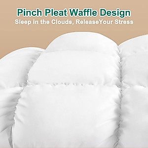 YOUR MOON Fluffy Support Bed Pillow King Size, Super Soft Premium Down-Alternative Filling for Sleeping, Luxury Hotel Quality Bed Pillows for Side Sleeper (White)