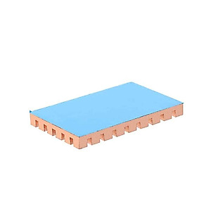 Easycargo M.2 2242 Heatsink Kit, High Performance Copper Heat Sink + Pre-applied 3M 8810 Thermal Conductive Tape for cooling mSATA M.2 2242 SSD Mini-SATA Solid State Disk NGFF 40mm x 26mm x 4mm