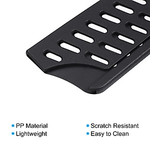 PATIKIL PP Safety Knife Cover Sleeves for 8" Chef Knife, 2 Pack Knives Edge Guard Blade Protector Universal Knife Sheath Portable for Kitchen, Black