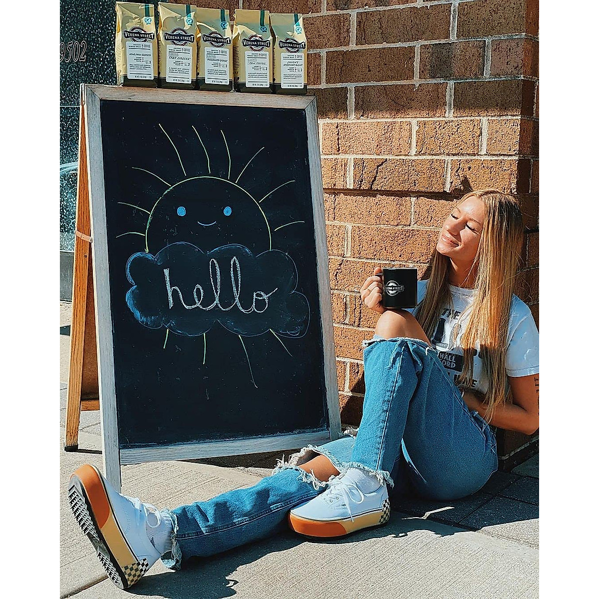 Verena Street 11 Ounce Ground, Swiss Water Process Decaf Coffee, Sunday Drive Decaffeinated, Medium Roast Rainforest Alliance Certified Arabica Coffee