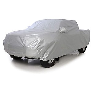 Crevelle Custom Fits 2001-2021 Ford F150 SuperCrew Cab Short Bed Box Truck Car Cover Silver Metallic Covers (SuperCrew Cab 5.5ft Bed)