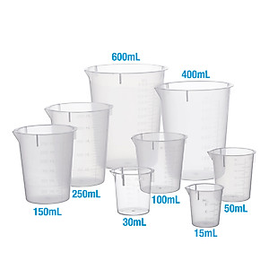 Consolidated Plastics 45381 Disposable Beaker, Polypropylene, 150 mL, 100 Piece