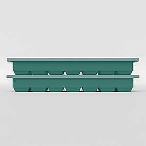 glacio Small Ice Cube Silicone Trays with Lids - BPA-Free, Flexible Ice Molds for Cocktails and Beverages - Set of 2