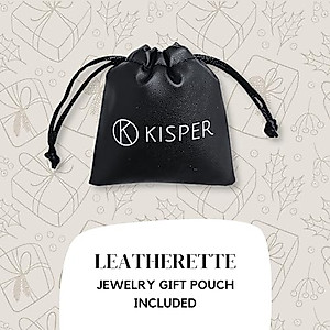 KISPER Silver Diamond Cut Cable Link Chain Necklace – Thin, Dainty, 925 Sterling Silver Jewelry for Women & Men with Lobster Clasp – Made in Italy, 20"