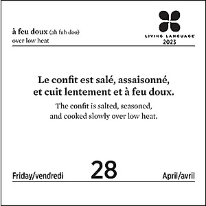 Living Language: French 2023 Day-to-Day Calendar: Daily Phrase & Culture