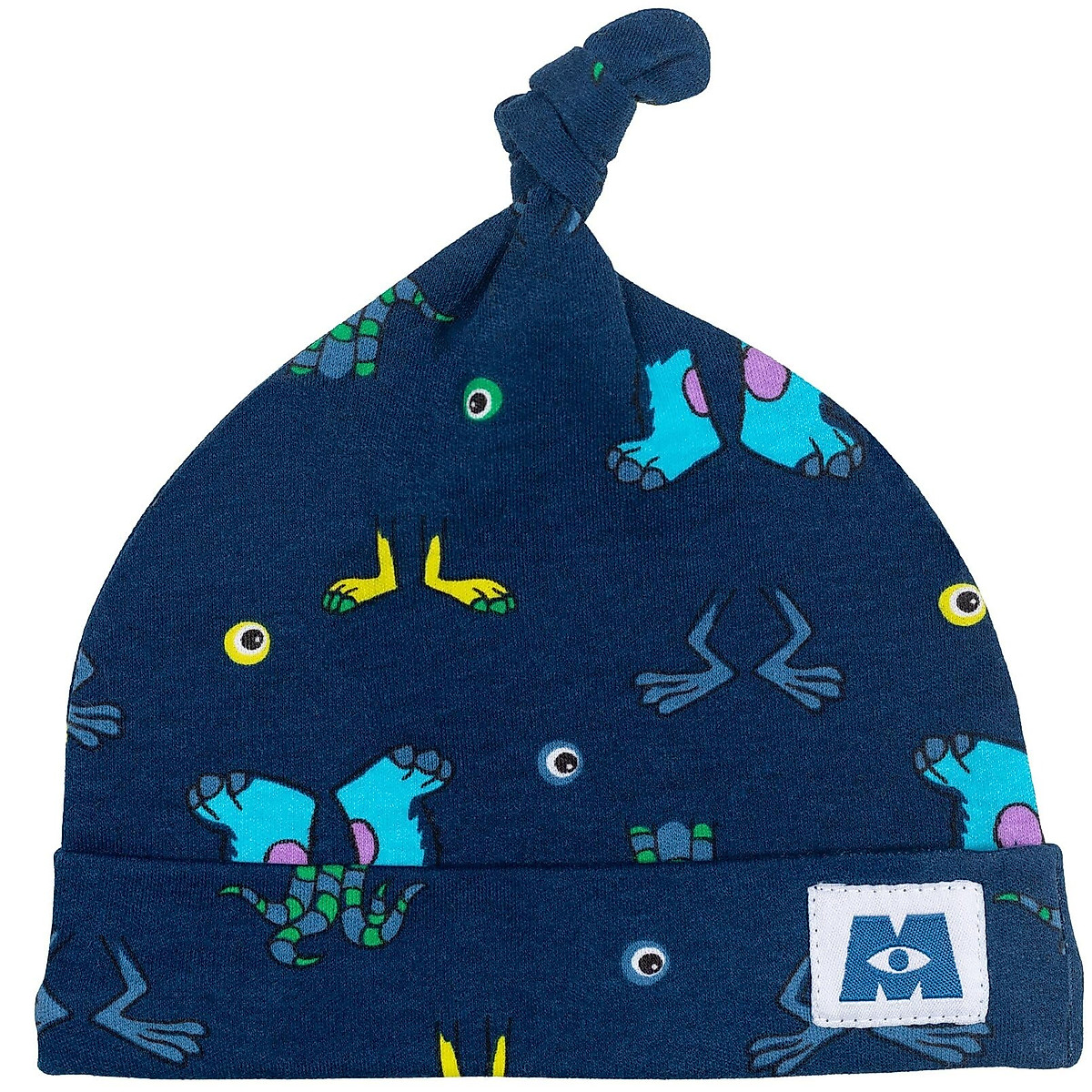 Disney Pixar Monsters Inc. Mike Newborn Baby Boys 3 Piece Outfit Set: Bodysuit Pants Hat Blue/Green 0-3 Months