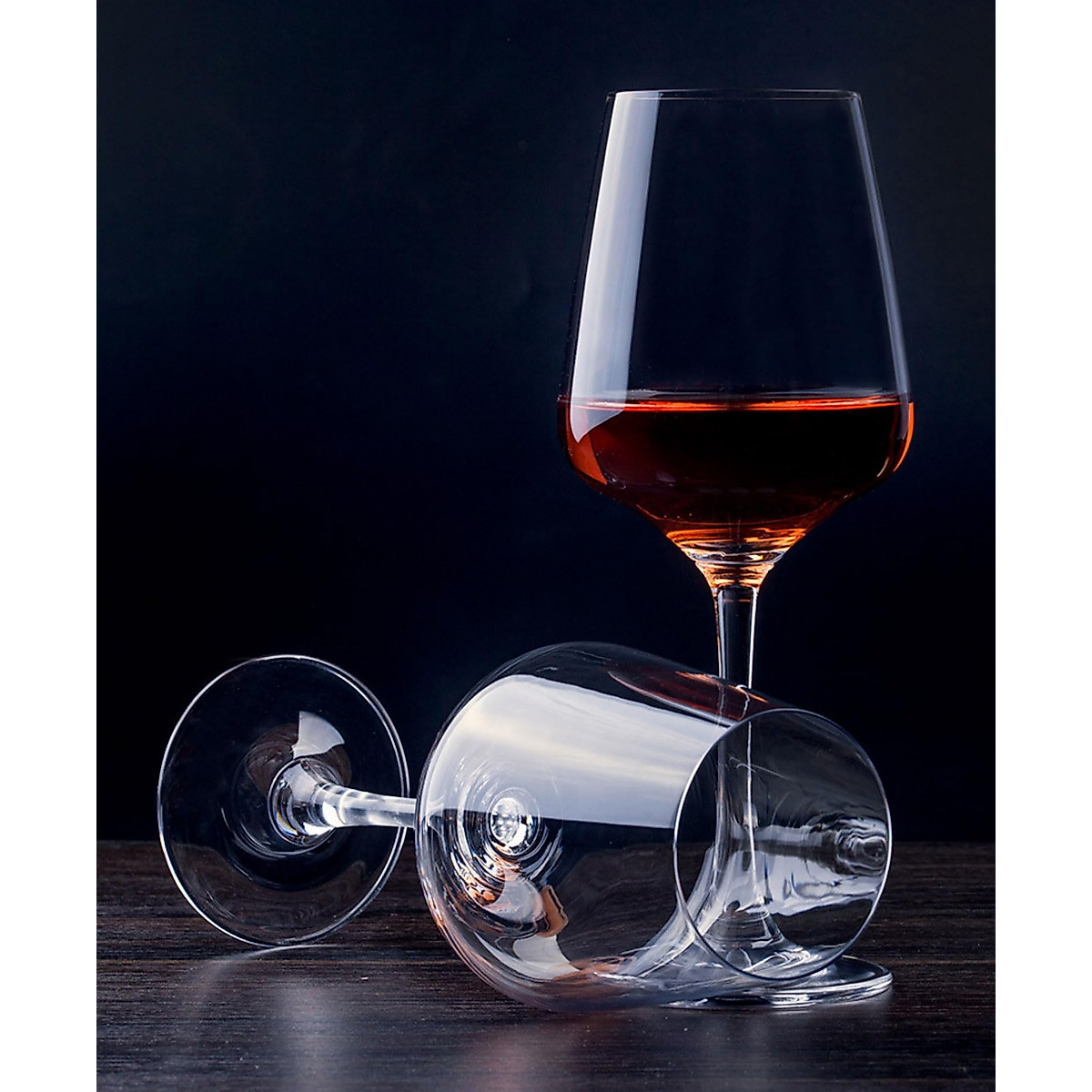 ninesung Wine Glasses Set of 4, Long Stem Wine Glasses, 12 Ounce Crystal White Wine Glasses, Burgundy Wine Glasses, Thin Rim, Large Wine Glasses for Christmas and New Year's Gift