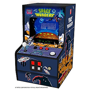 My Arcade Space Invaders Micro Player: Mini Arcade Machine Video Game, Fully Playable, 6.75" Collectible Premium Edition