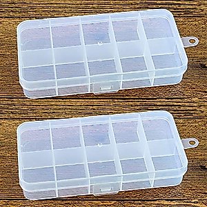 10 Grids Fixed Portable Plastic Organizer Container Storage Box (2 pcs)