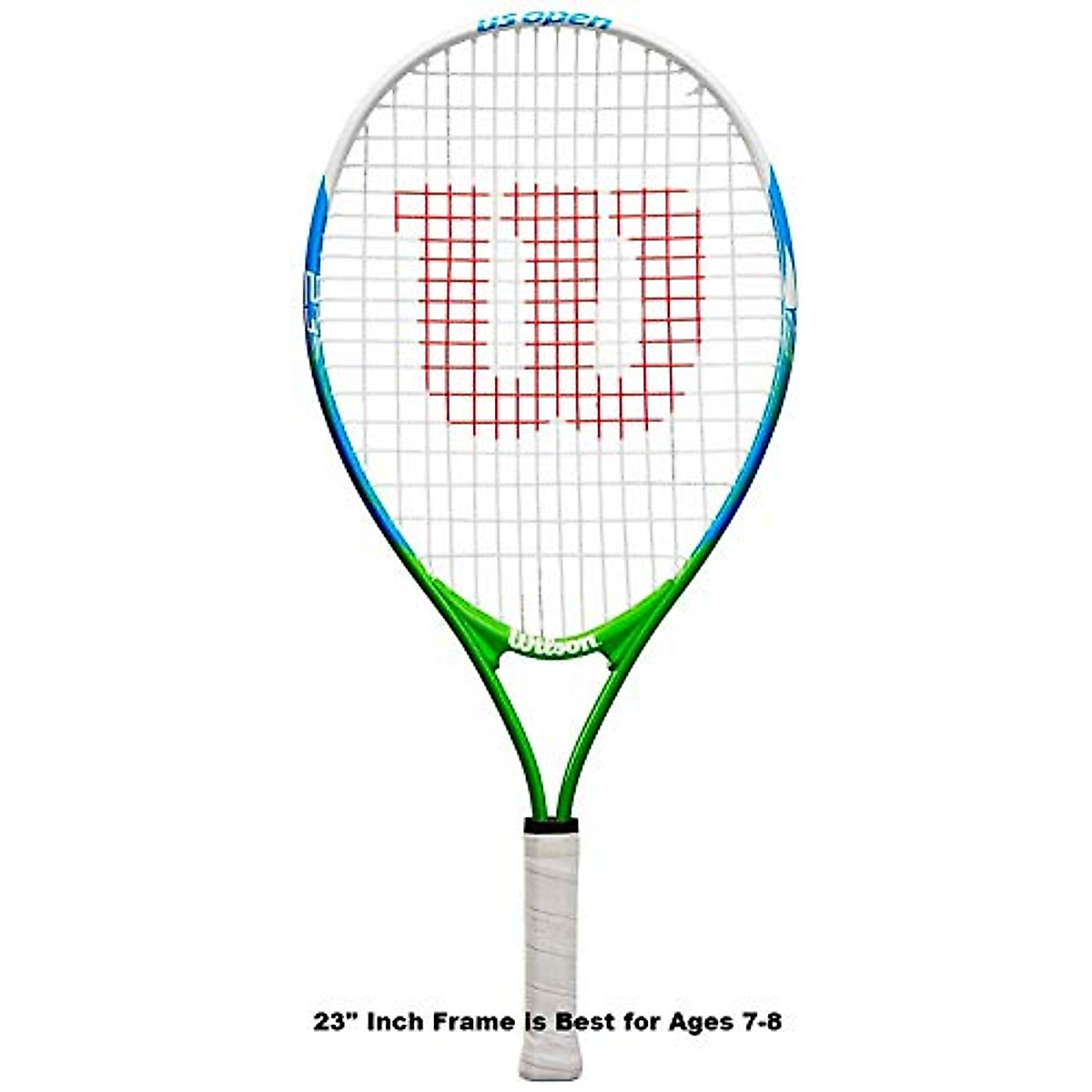 Generic Wilson US Open 21 Junior Tennis Racquet Bundled with a Red/White Wilson Advantage II Tennis Bag (Perfect for Beginner Players Age 5-6) Red/White Bag 21 Inch Racquet