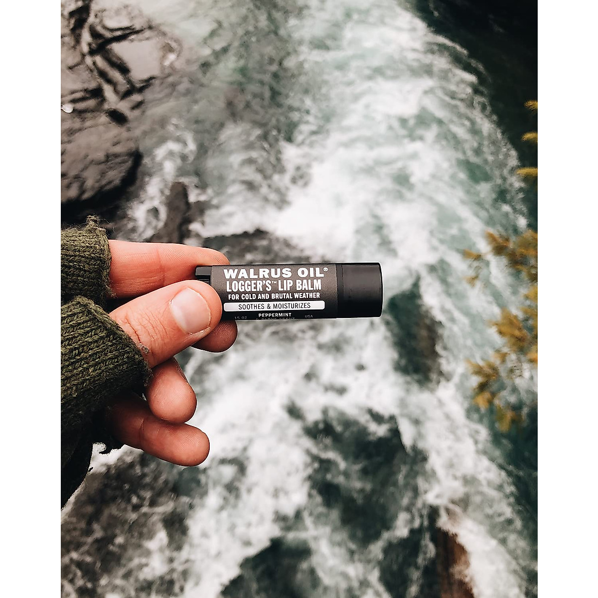 WALRUS OIL - Logger's Lip Balm, 2-Pack, 100% Vegan, Made with Candelilla Wax, Almond Oil, Coconut Oil, Jojoba Oil, and Natural Ingredients.