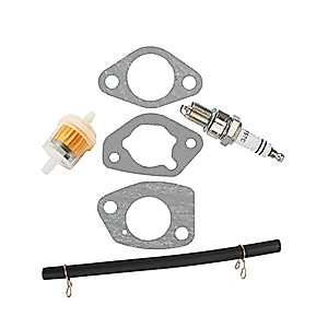 AUTOAKY 16100-Z5R-U71 New Carburetor for Honda GX390 R1 U1 UT1 (BE89F B) 8302861 Carb with Spark Plug
