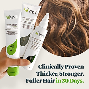 REVIV3 Procare 30 Day Trial Kit - 3-Part System for Fine and Thinning Hair - Sulfate and Paraben Free - Leave-In Hair Treatment Shampoo and Conditioner - Thinning Hair Treatment for Men and Women