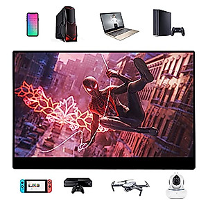 Monitor 4K/ 1080P Portable Monitor 15.6' FHD HDR Computer Display With Hand Drawn Function USB- C HDMI External Monitor For Laptop PC Phone Mac Xbox PS4 Switch Gaming Monitor ( Size : 4K )