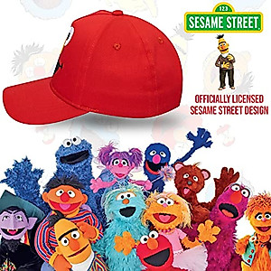 Elmo Toddler Hat for Boys, Sesame Street Toddler Baseball Cap, Sesame Street Toddler Baseball Hat with Elmo