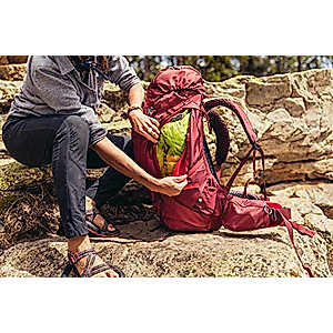 Gregory Mountain Products Kalmia 60 Backpacking Backpack, Bordeaux Red, XS/SM Plus (139219-1126)