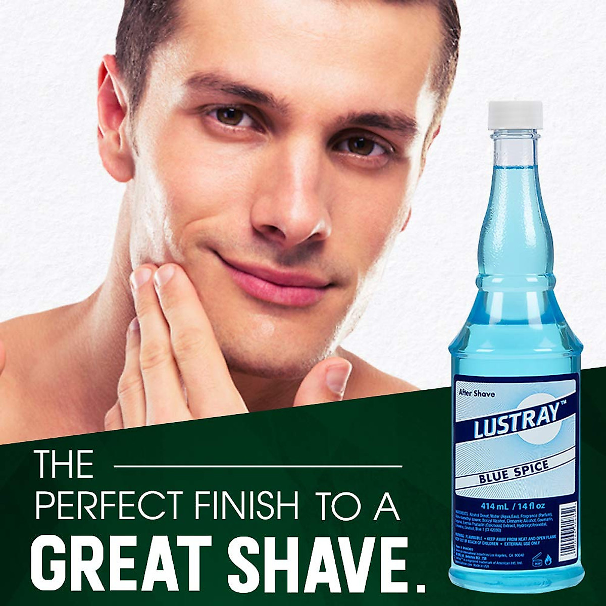 Clubman Lustray Blue Spice After Shave Lotion, 14 fl oz