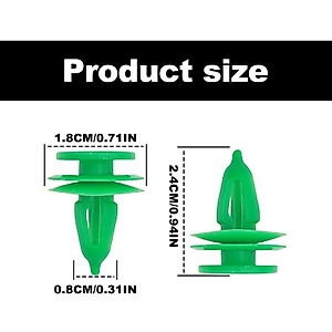 100PCS Door Panel Retainer Clips 8mm Retainer Clip Compatible with GrandCheroKe, Chrysler Cirrus Dodge with 1Pcs Fastener Remover 6503204