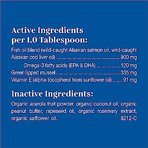 EverRoot Dog Supplement Dog Hip and Joint Supplement Oil with Salmon Oil and Green Lipped Mussel - 16 oz. Bottle