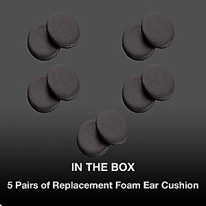 Global Teck Leather Cushion Replacement Kit for Plantronics Blackwire 5200 Headset Series, Variations (10pk-Ear Cushions)