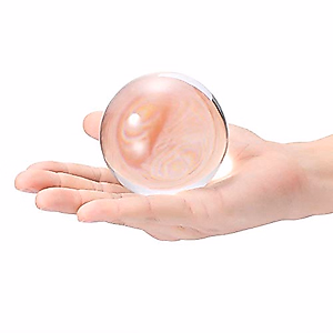 Duosuny Optical Glass Reflective Spheres, K9 Crystal Sphere Ball, Decor Photography Ball, Clear Contact Juggling Ball, No Stand (100mm/3.94inch)