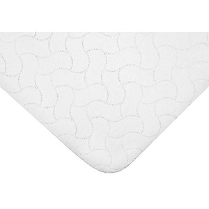 American Baby Company Waterproof Flat Reusable Multi-use Pad Protector, Quilt-Like Multi-use Protective Mattress Pad Cover for Babies, Adults and Pets, White, 27" x 36"