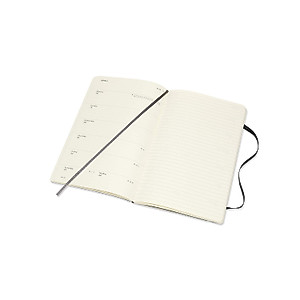 Moleskine Classic 12 Month 2022 Weekly Planner, Soft Cover, Large (5" x 8.25"), Black