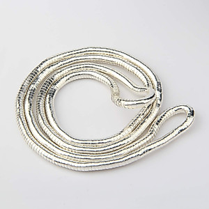 BNQL Bendable Snake Necklace Flexible Multi-purpose Necklace (Silver)