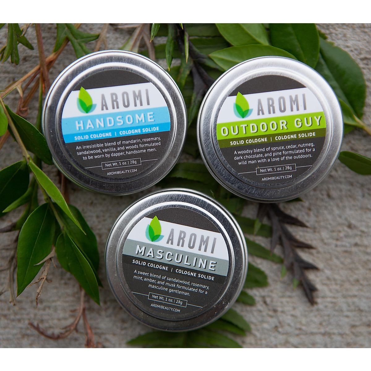 Aromi Solid Cologne | Woodsy, Earthy Men's Fragrance, Pine, Spruce, and Cedar Scent, Vegan, Cruelty-free, Father's Day Gift, Alcohol-Free (Outdoor Guy)