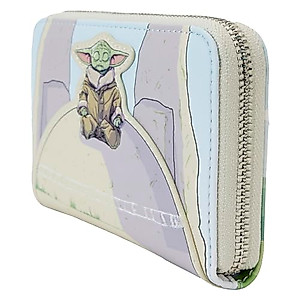 Loungefly The Mandalorian Grogu Stone Glow in the Dark Wallet, Amazon Exclusive