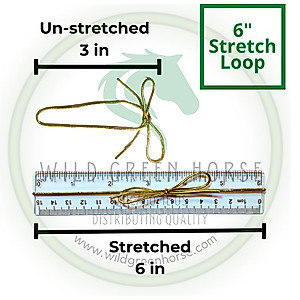 WGH Metallic Stretch Loops with Pre-Tied bows, Elastic Cord Ribbon, Gift Box Bows, Elastic Ribbon String for Gifts, Box, Craft, Bags (6 inch, GOLD)