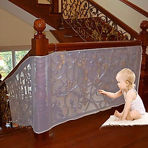 HILTOW Balcony Stairs Safety Net for Children (118inch, Thick)